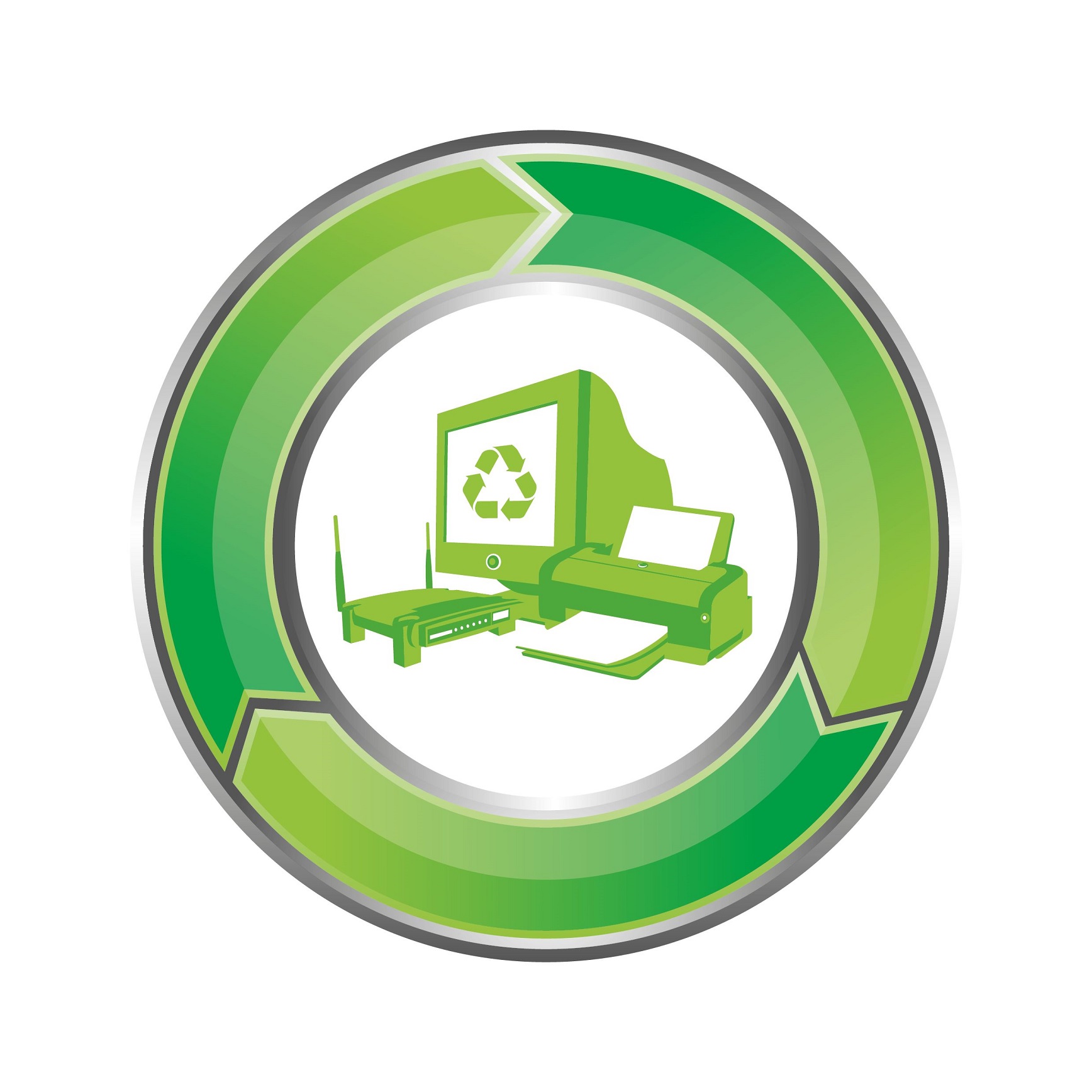 Computer Recycling Clip Art